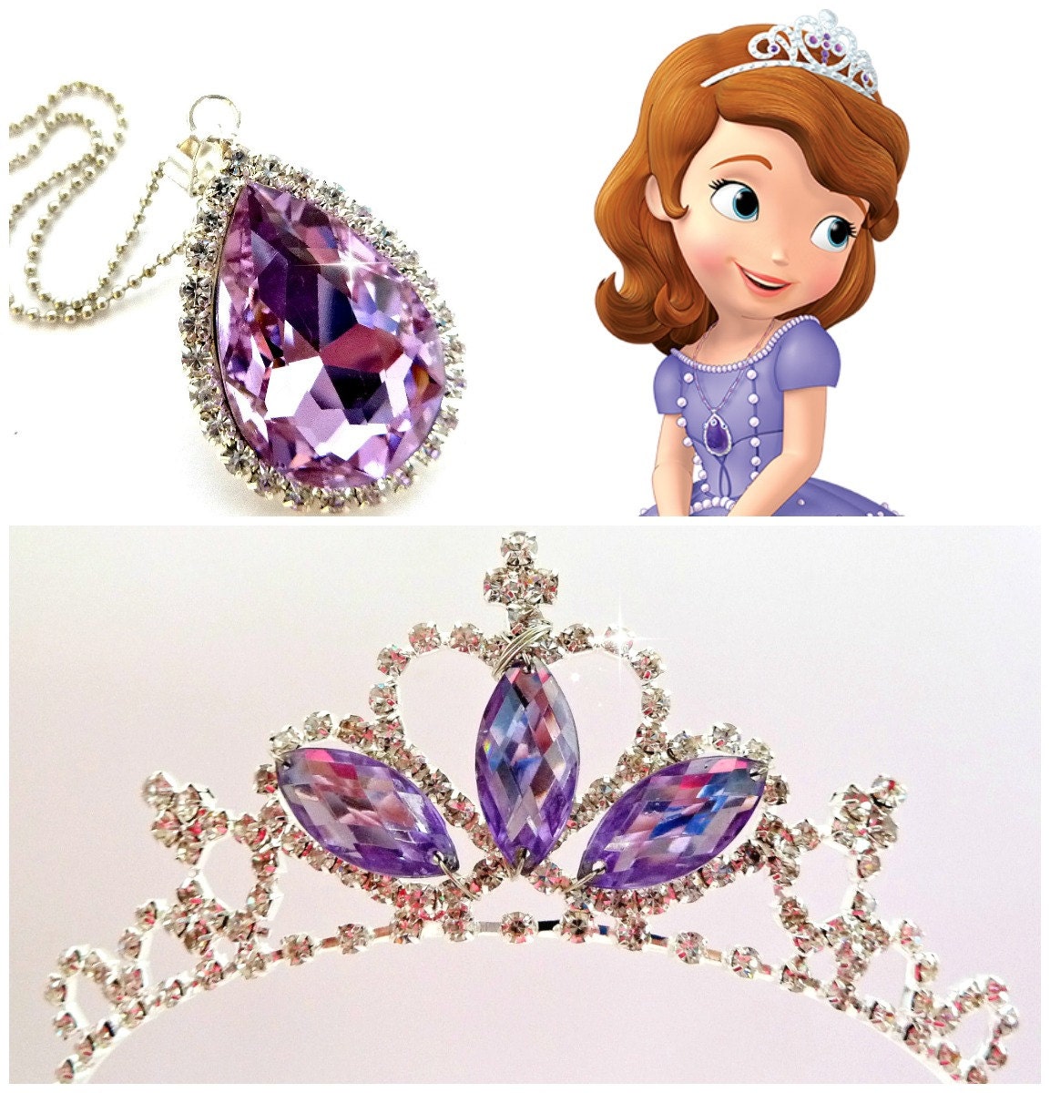 Sofia The first Tiara and Magic Amulet PRINCESS SOFIA Crown
