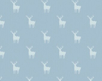 Floral deer fabric | Etsy