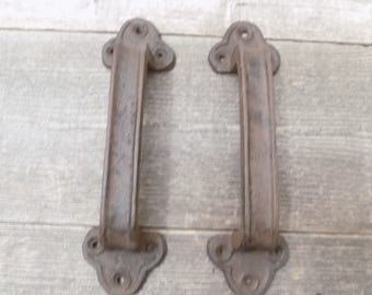 Old Fashioned Barn Style Handles Hammered Barn Pulls Country