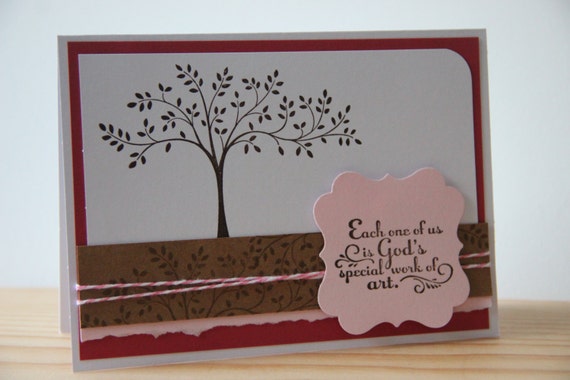 Religious Greeting Card. Handmade Card. God Card.