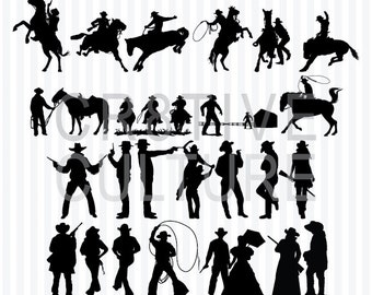 Cowgirl clipart | Etsy