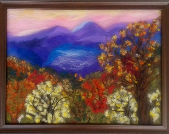 Felt landscape | Etsy