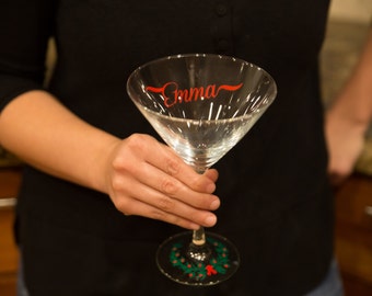 Custom martini glass | Etsy