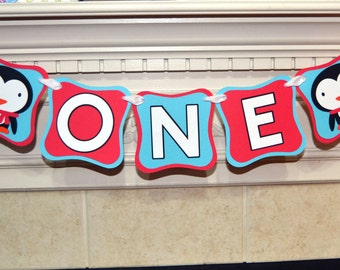 Penguin banner | Etsy