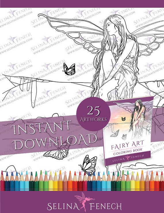 Fairy Art Fairies and Fantasy Coloring Collection Coloring