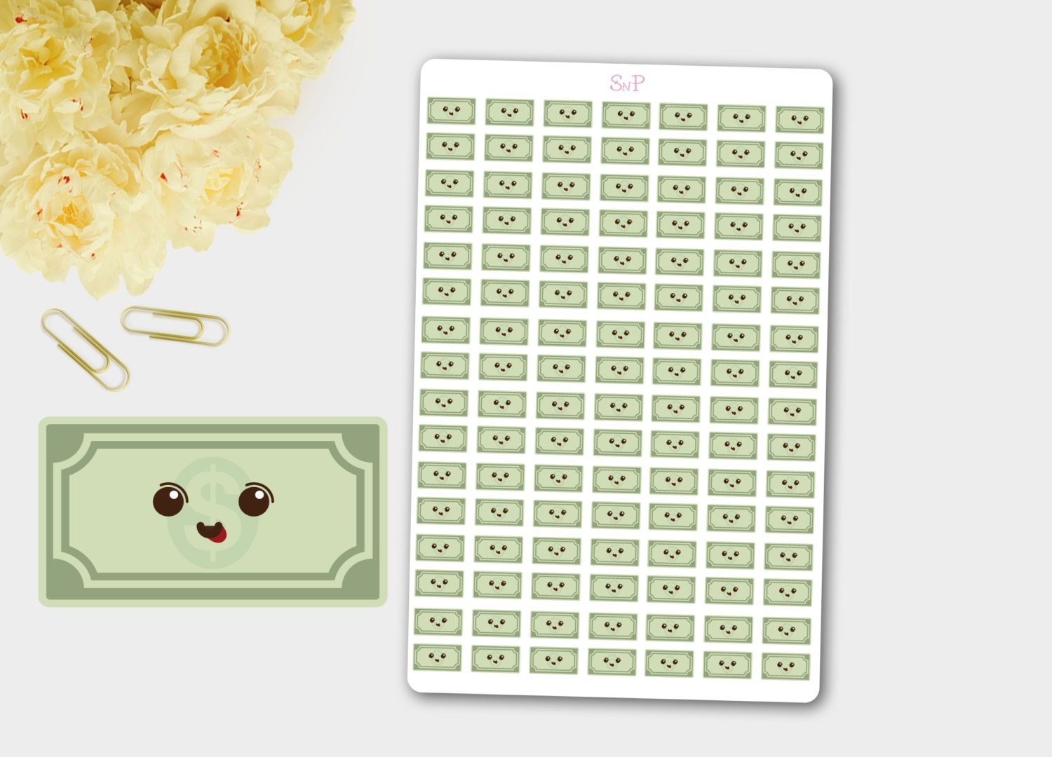 Money Sticker Money Planner StickerSalary Sticker Banknote