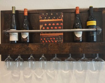 Industrial wine rack | Etsy