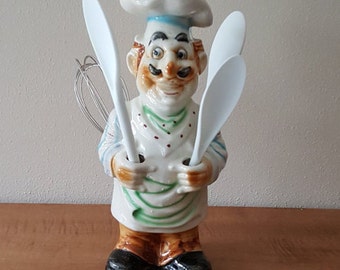 Chef utensil holder | Etsy