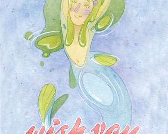 Mermaid postcards | Etsy