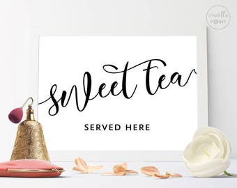 Sweet tea printable | Etsy