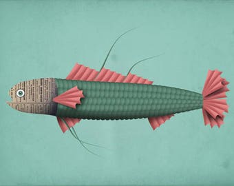 Imaginary fish | Etsy