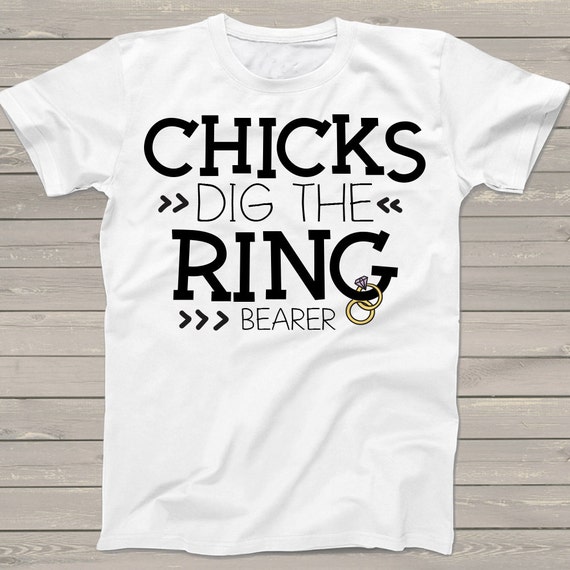 Ring Bearer shirt chicks dig the ringer bearer shirt gift
