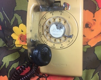 Vintage wall phone | Etsy