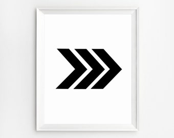 Chevron wall decor | Etsy