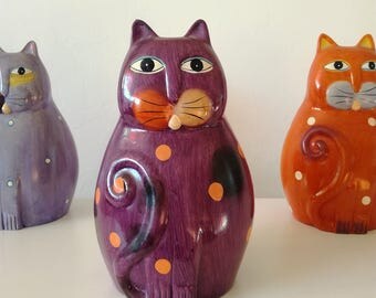 Ceramic cat figurine | Etsy