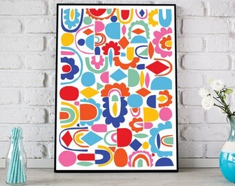 Abstract poster | Etsy