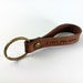 Personalized Custom Leather Keychain hand stamped by MrPuzzini