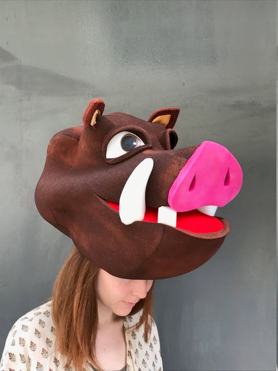 Pumbaa costume Headdress warthog hat the lion king theater