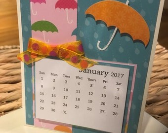 Items similar to Black and White Striped 2015 Desk Calendar on Etsy