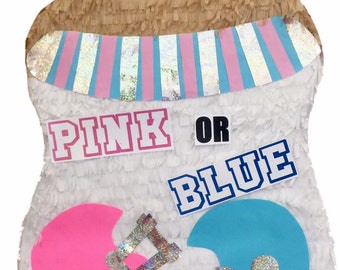 Gender Reveal Baby Bottle Piñata Little Miss or Little Man