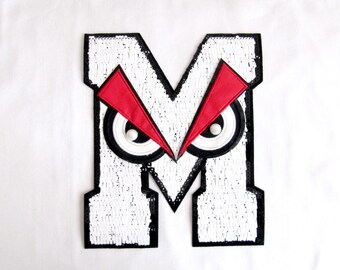 Letter m applique | Etsy