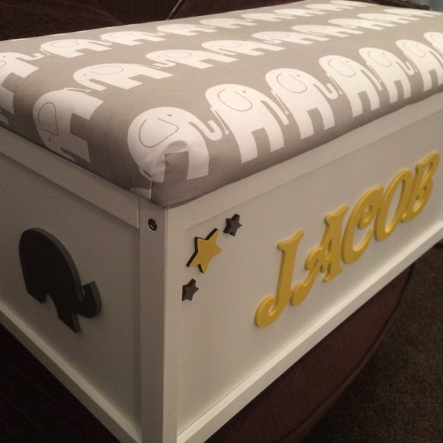 Personalised Toy Storage Box by Littlebowchicgifts on Etsy