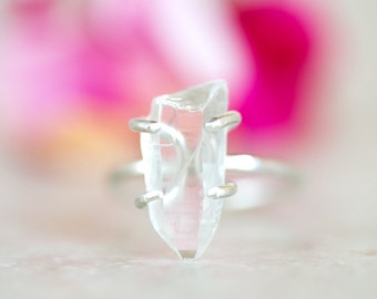 natural crystal ring crystal quartz ring natural stone