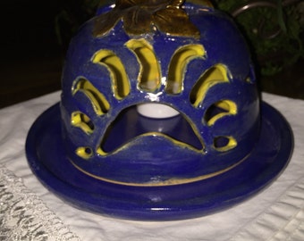 Pottery luminary | Etsy