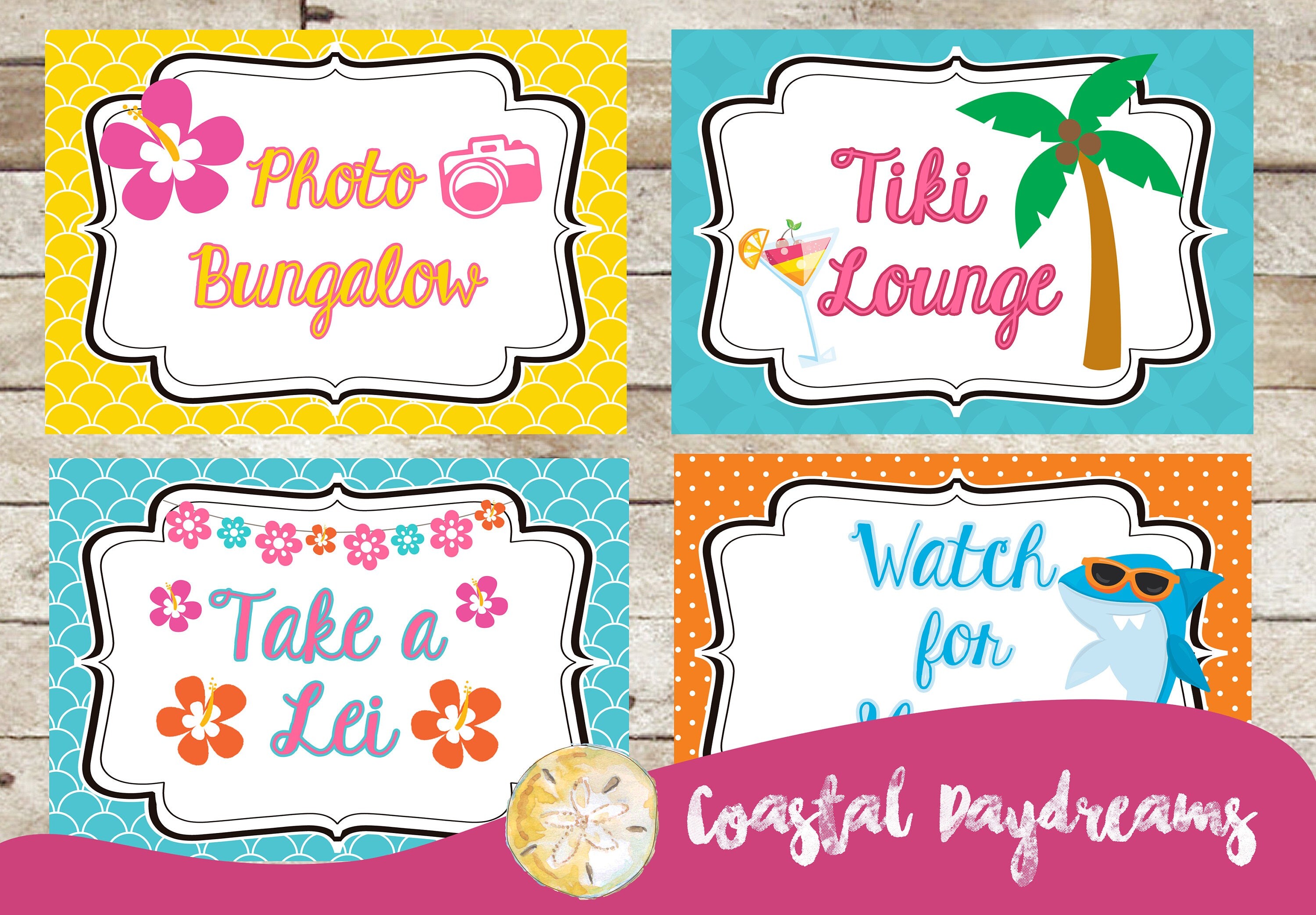 Luau Party Printable Sign