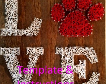 String art template | Etsy