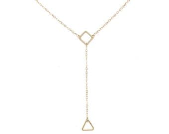 Y shaped necklace | Etsy