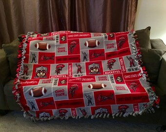 Ohio state blanket | Etsy