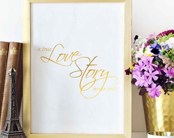 Love story never end | Etsy