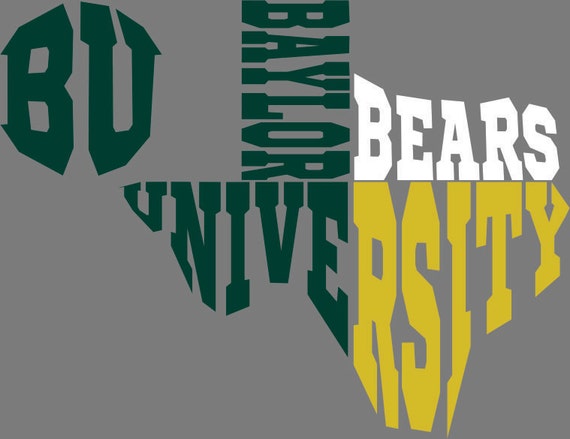Baylor Texas University SVG... DXF