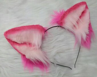 Pink fox tail | Etsy