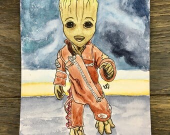 Groot watercolor | Etsy
