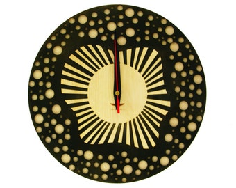 Sun wall clock | Etsy