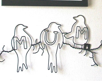 Wire wall art | Etsy