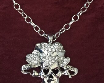 Rhinestone skull | Etsy