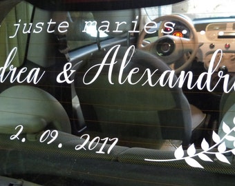 Married car decal | Etsy