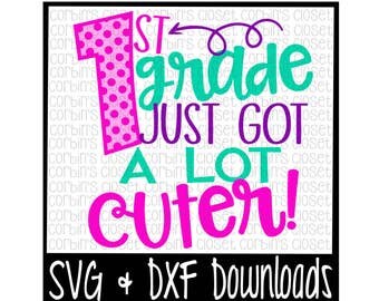 1st grade svg | Etsy