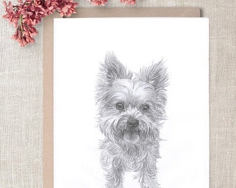 Yorkie note cards | Etsy