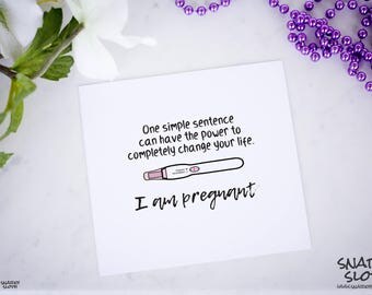 Pregnant card | Etsy