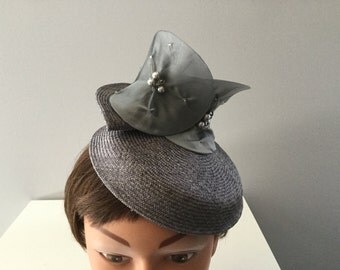 Straw fascinator | Etsy