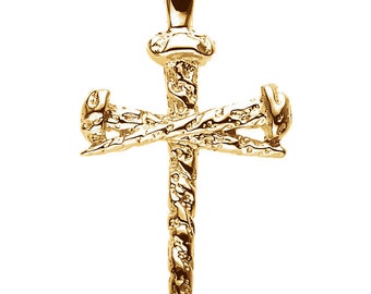 Nail cross necklace | Etsy