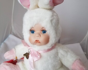 Porcelain bunny doll | Etsy