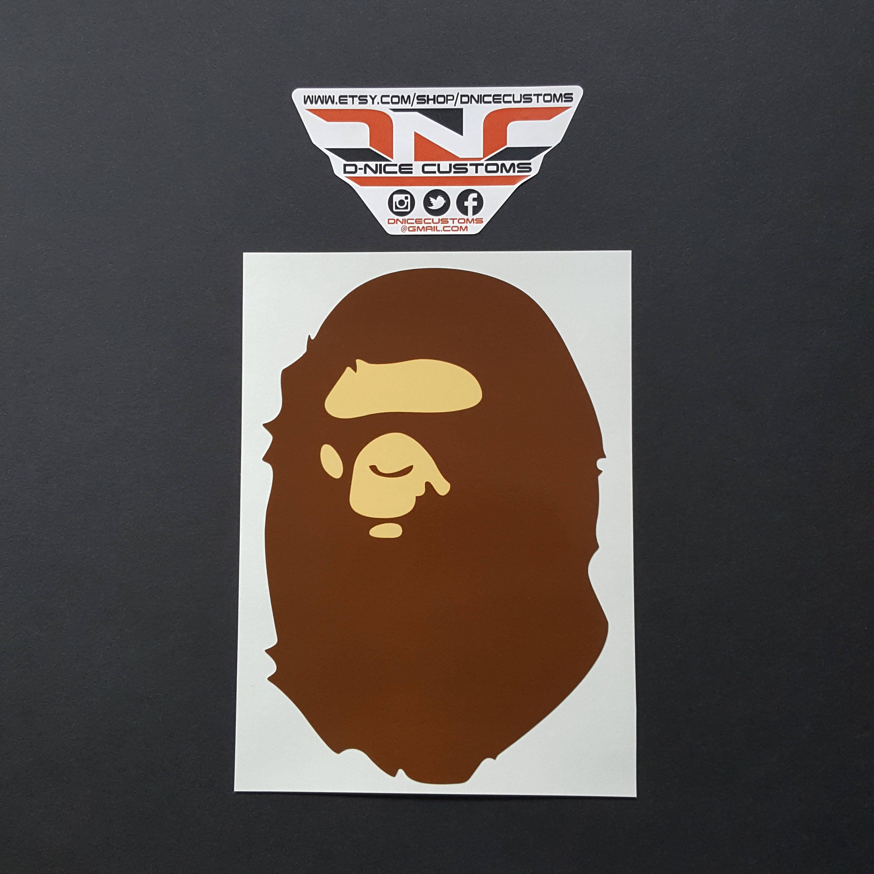2 Bape Ape Decals