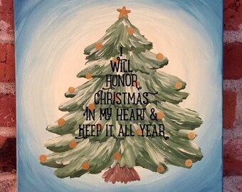 Christmas wall art | Etsy