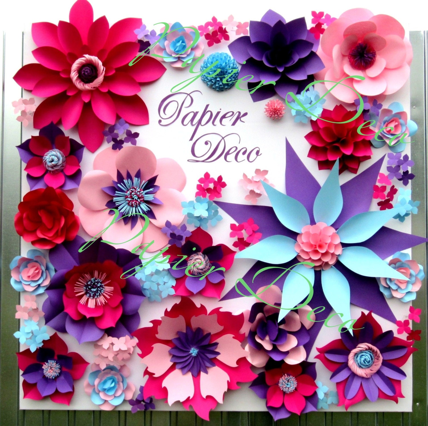 Giant Paper Flower Backdrop Floral Backdrop Bright Colors