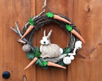 Rabbit wreath | Etsy